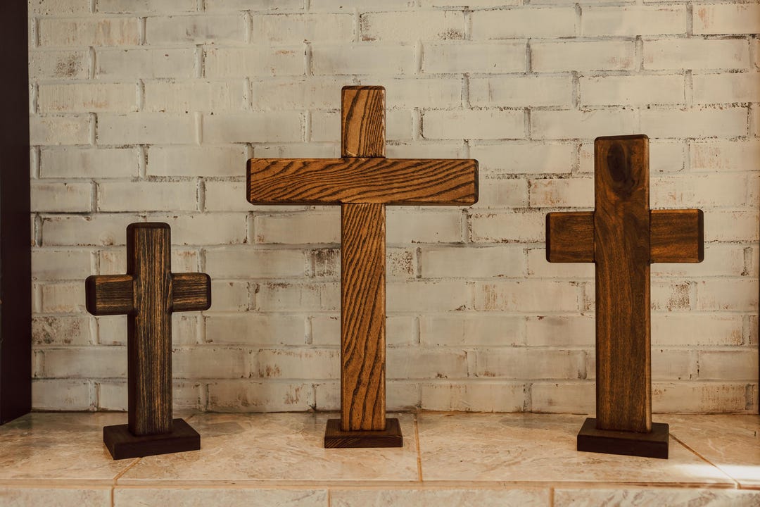 Memorial Wooden Cross - Sympathy Gift With Stand for Table Display - Etsy