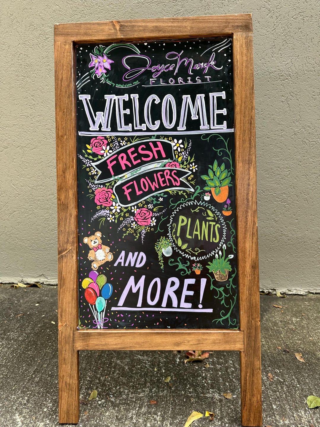 Handmade Wooden A-frame Sign - Etsy