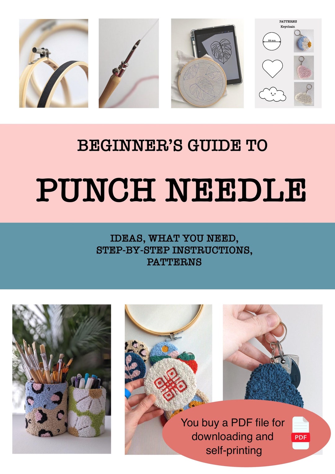 Beginner’s Guide to Punch Needle, Step-by-step Instructions, What You ...