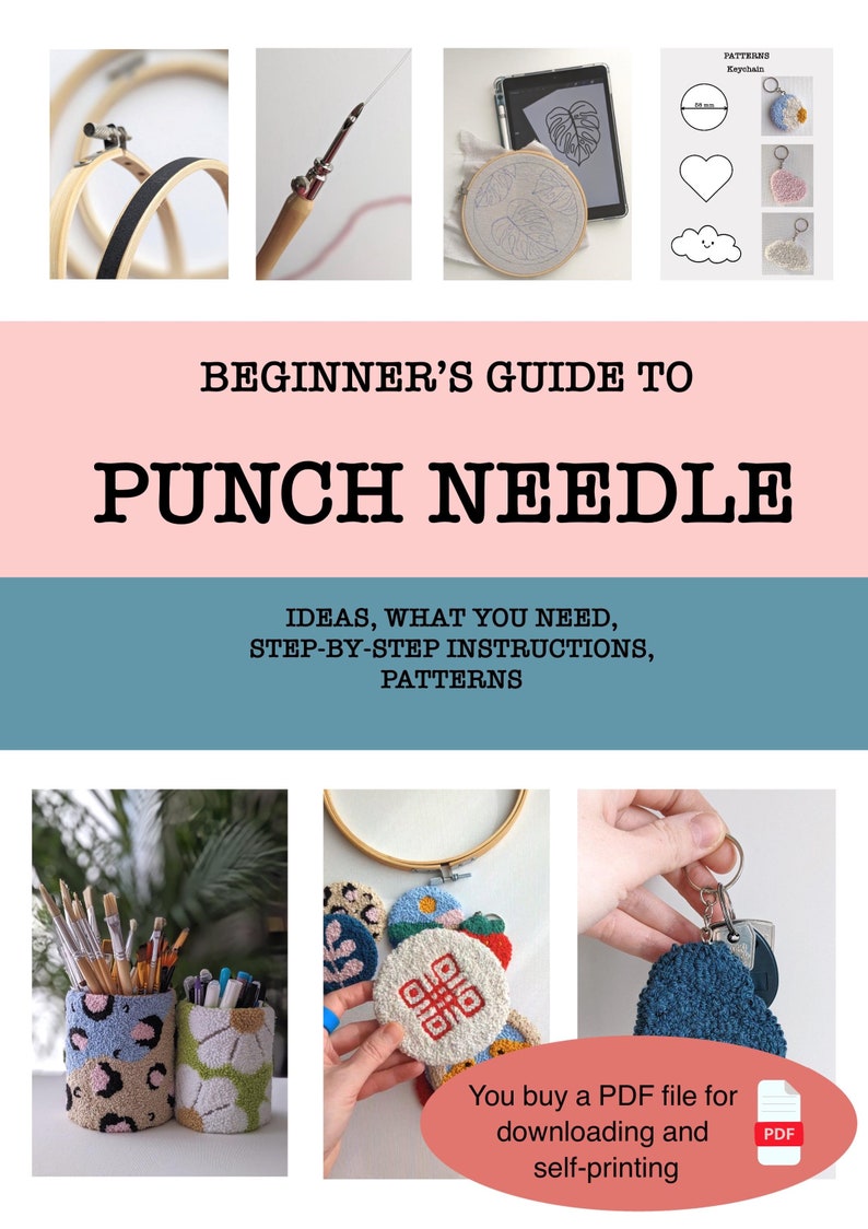 Beginner’s Guide to Punch Needle, Step-by-step Instructions, What You ...