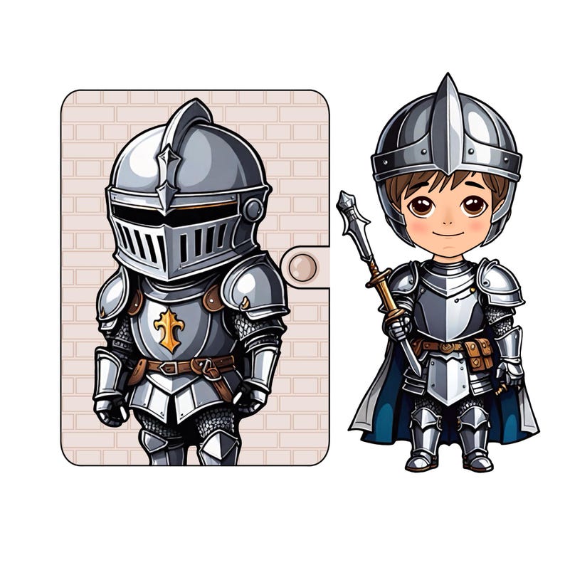 Knight Boy Printable Paper Doll, Activities for Kids - Etsy