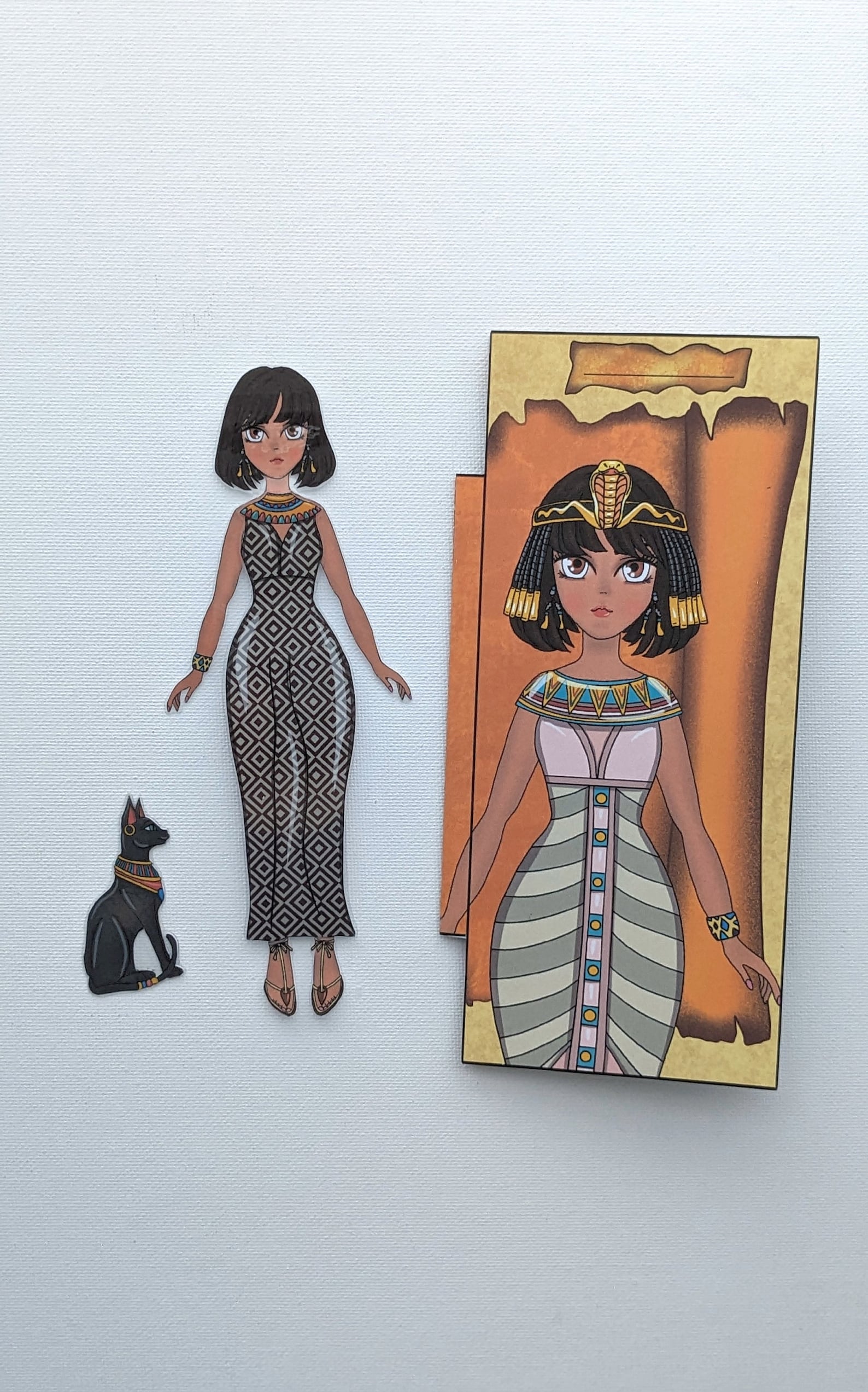 Printable DIY Paper Doll Cleopatra With Cloth Activity Book Pdf - Etsy