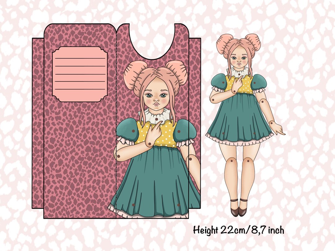 Articulated Paper Doll With Storage Envelope, Digital Download - Etsy