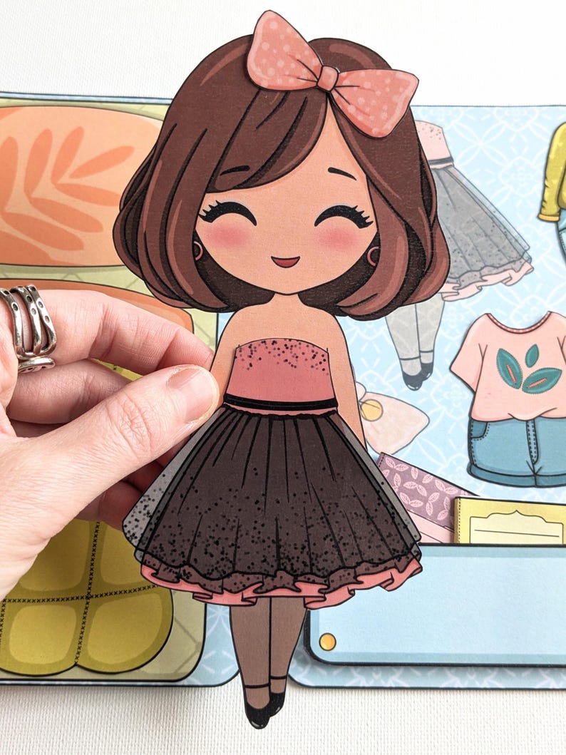 Printable Paper Doll Template, Activities for Kids - Etsy
