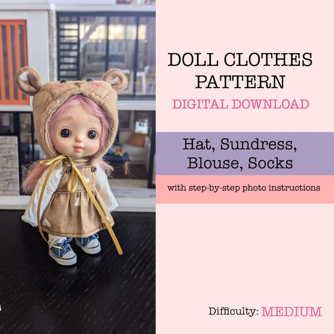 Set of Clothes for A Doll Pattern: OB11 (PDF Printable) - Etsy