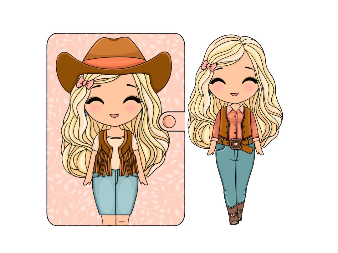 Country Printable Paper Doll Template, Activities for Kids - Etsy