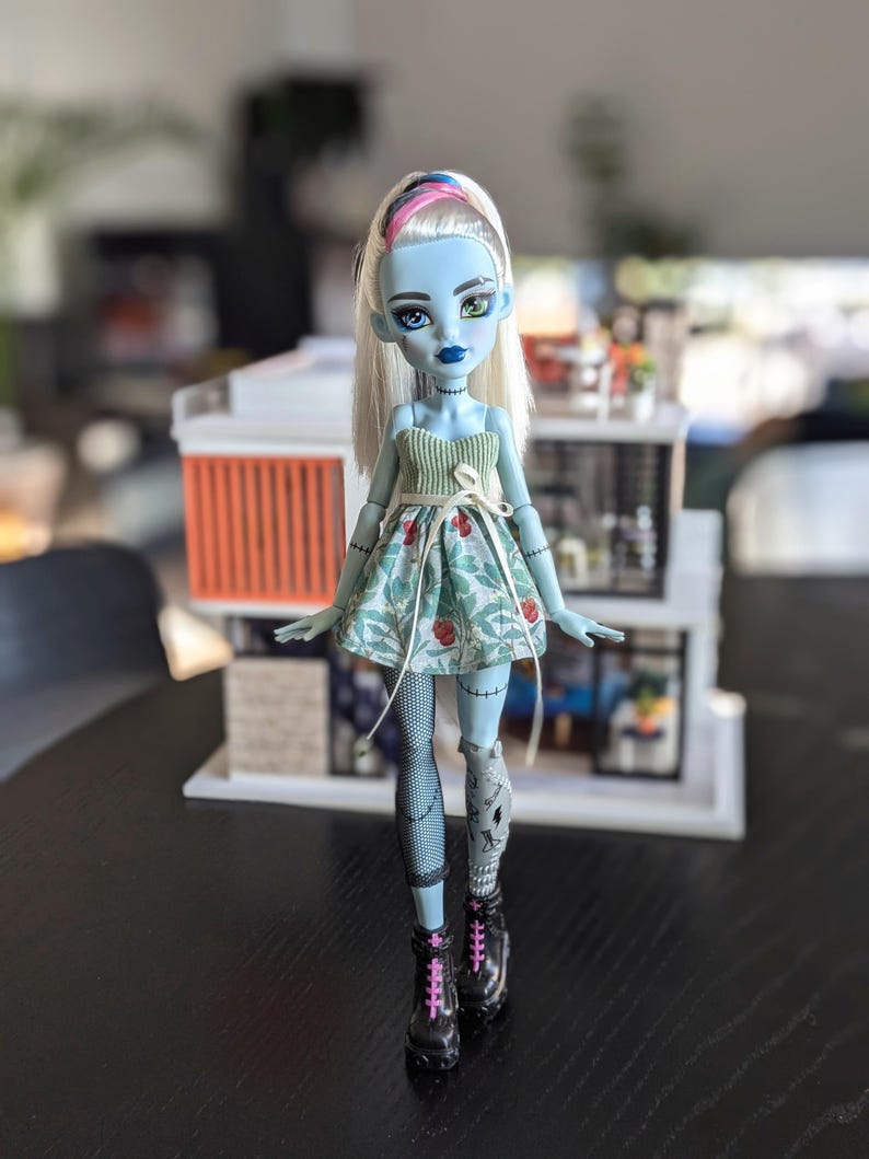 Dress for Monster High G3 Frankie Stein, Short Dress for Monster High ...