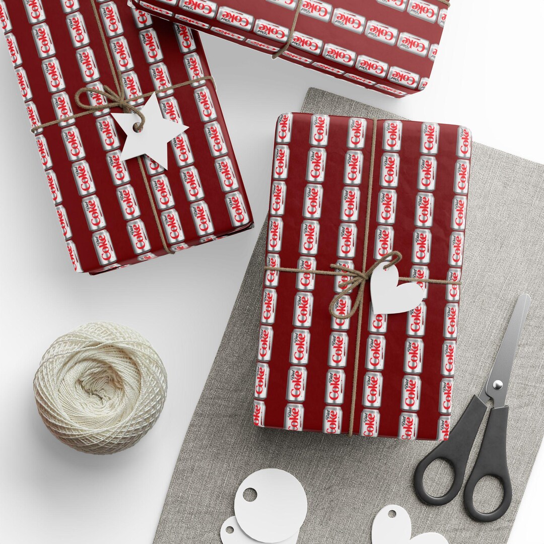 Gift Wrap Paper, Diet Coke Design, Wrapping Sheets for Presents ...
