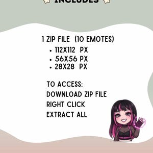 Goth Girl Emotes Pack | Twitch and Discord Streamer Emotes (instant ...