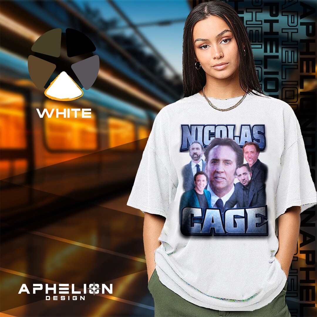 Limited Edition Nicolas Cage T-shirt, Exclusive Fan Merch for Women and ...