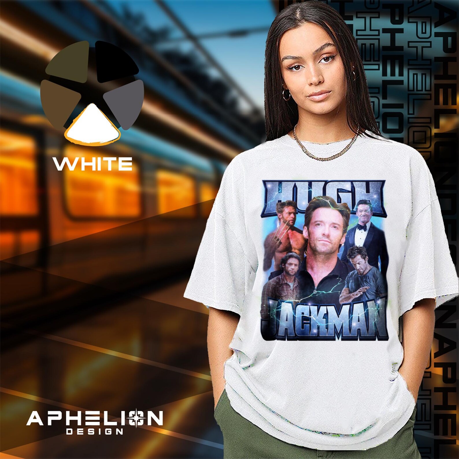 Limited Edition Hugh Jackman T-shirt, Exclusive Fan Merch for Women and ...