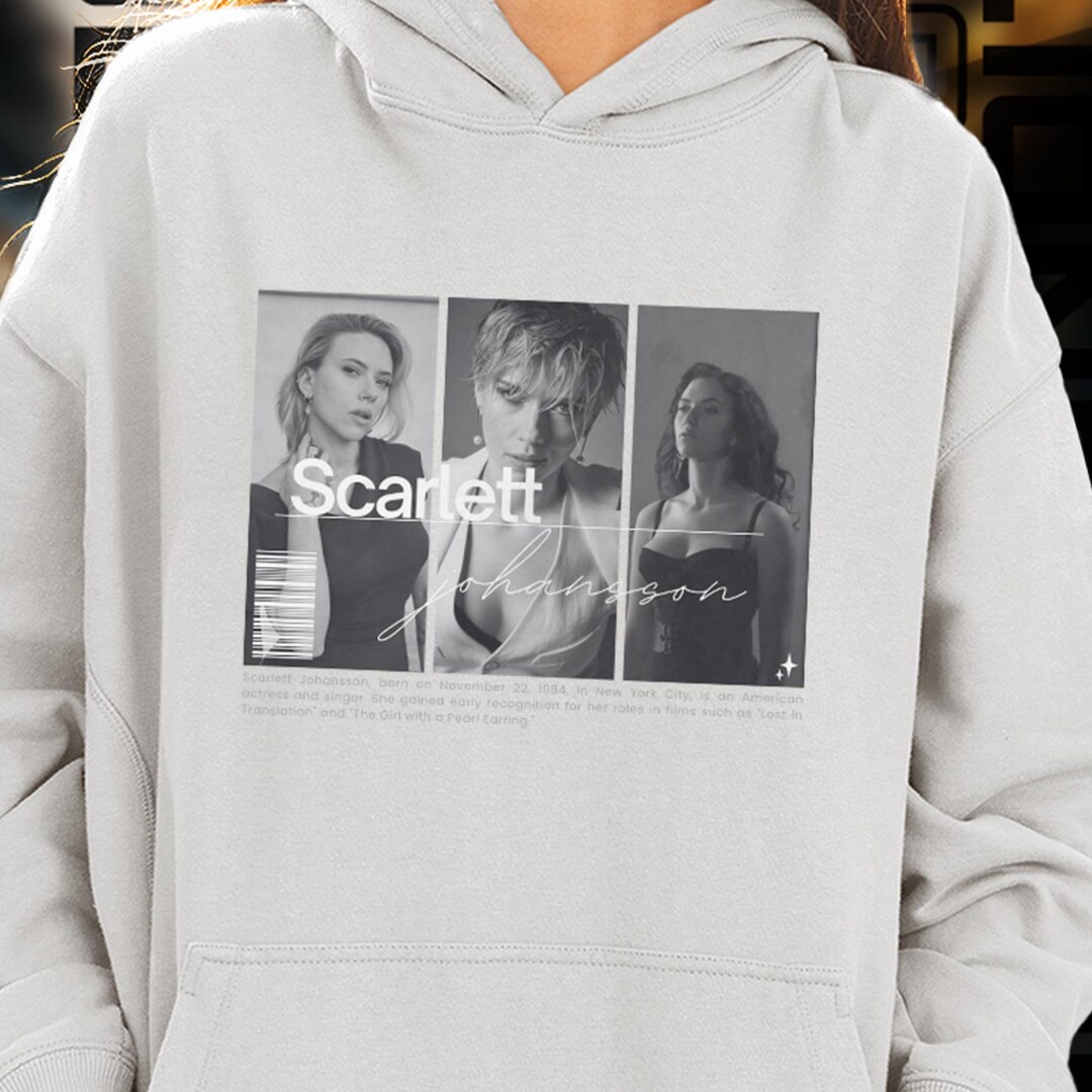 Limited Edition Scarlett Johansson Hoodie, Exclusive Fan Merch for ...