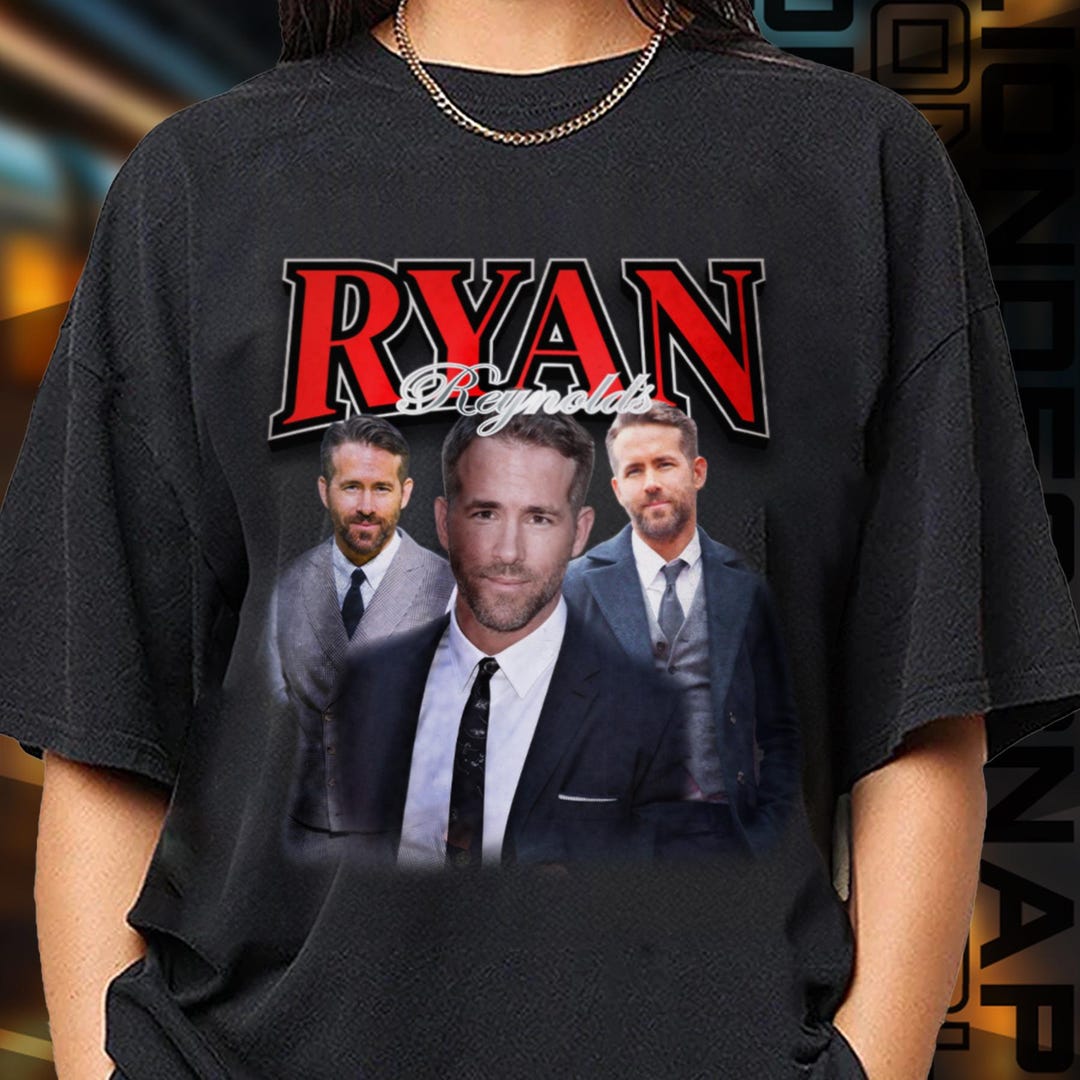 Limited Edition Ryan Reynolds T-shirt, Exclusive Fan Merch for Women ...