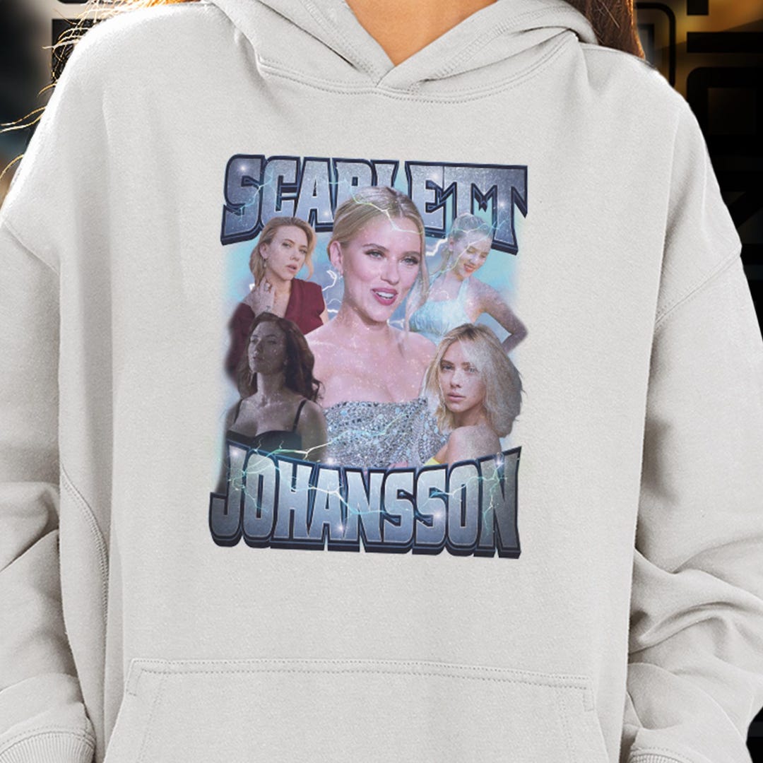 Limited Edition Scarlett Johansson Hoodie, Exclusive Fan Merch for ...