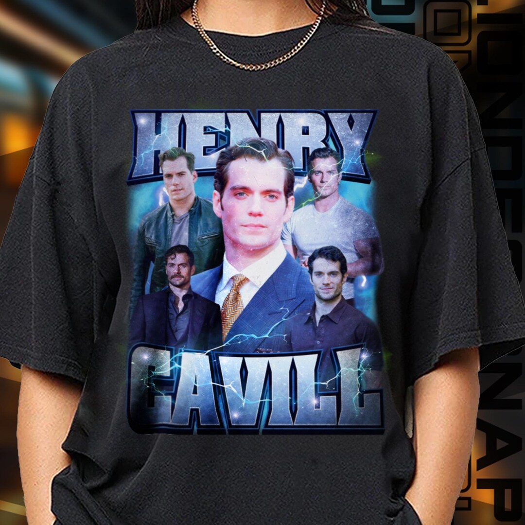 Limited Edition Henry Cavill T-shirt, Exclusive Fan Merch for Women and ...