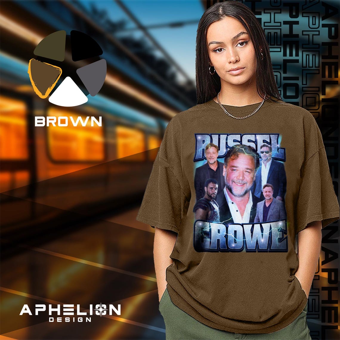 Limited Edition Russell Crowe T-shirt, Exclusive Fan Merch for Women ...