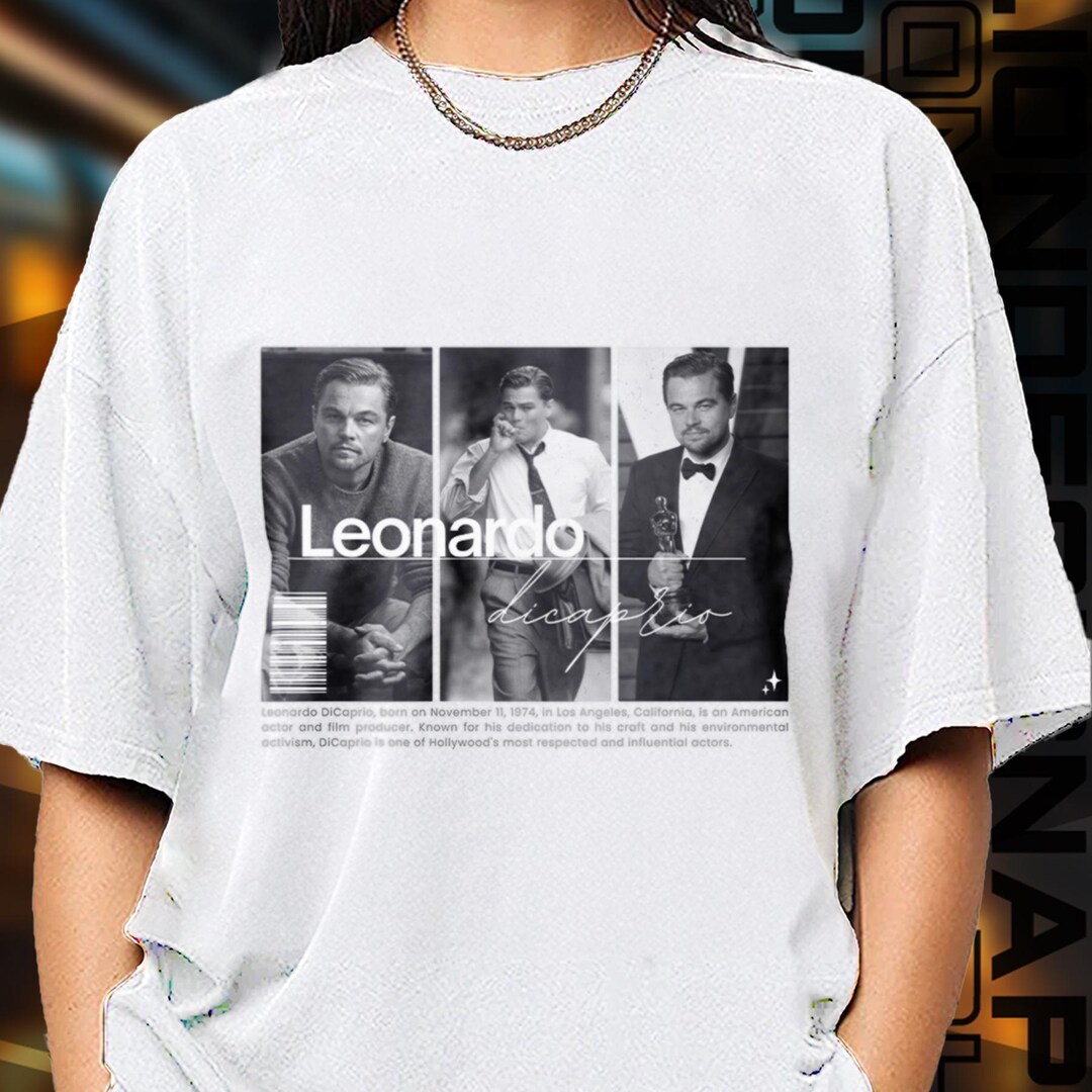 Limited Edition Leonardo Dicaprio T-shirt, Exclusive Fan Merch for ...