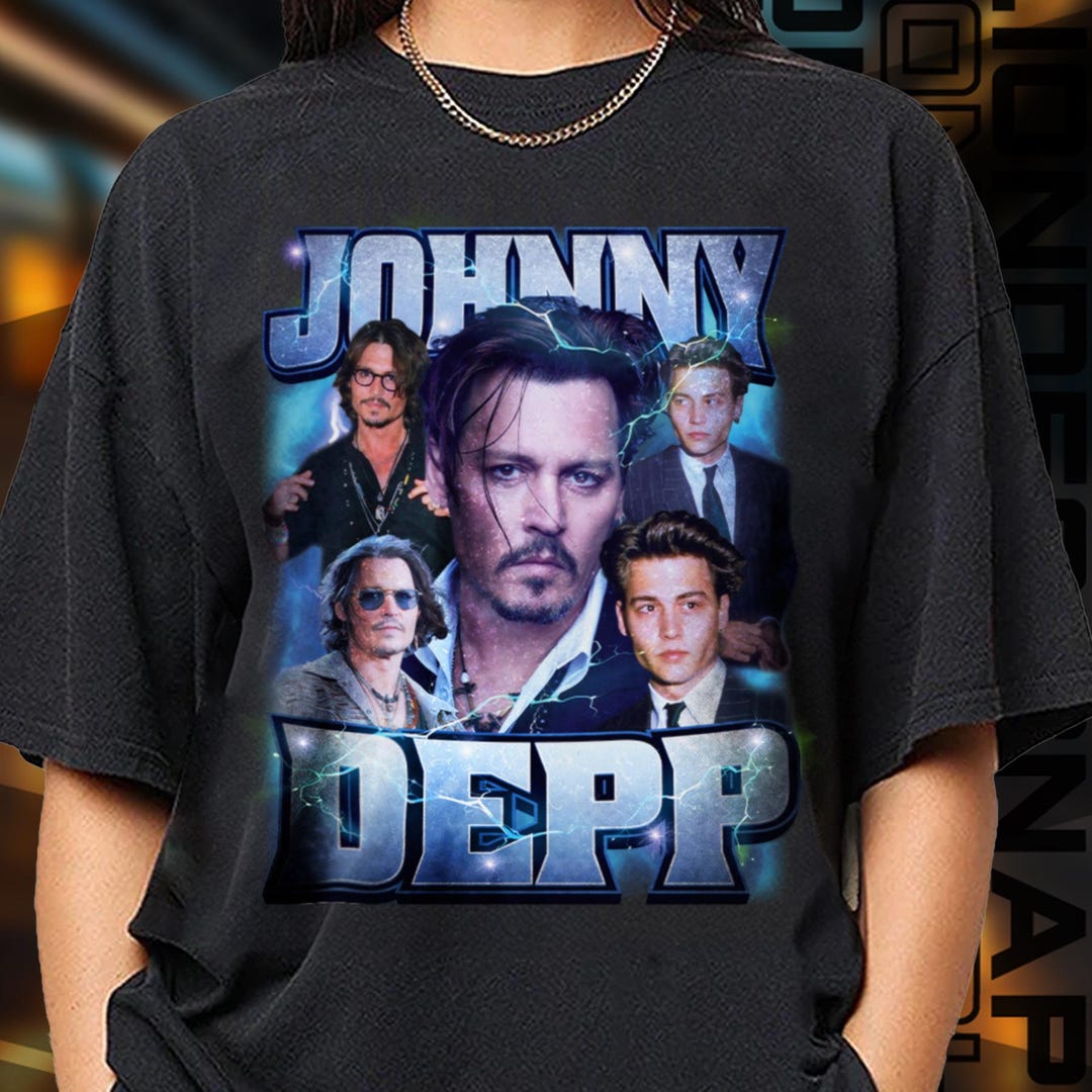 Limited Edition Johnny Depp T-shirt, Exclusive Fan Merch for Women and ...