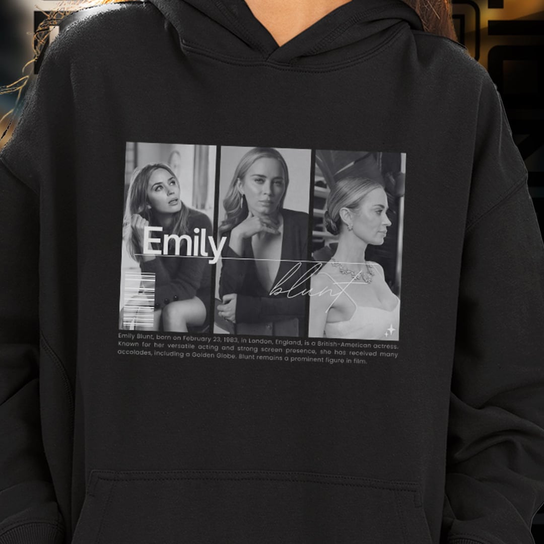 Limited Edition Emily Blunt Hoodie, Exclusive Fan Merch for Women and ...