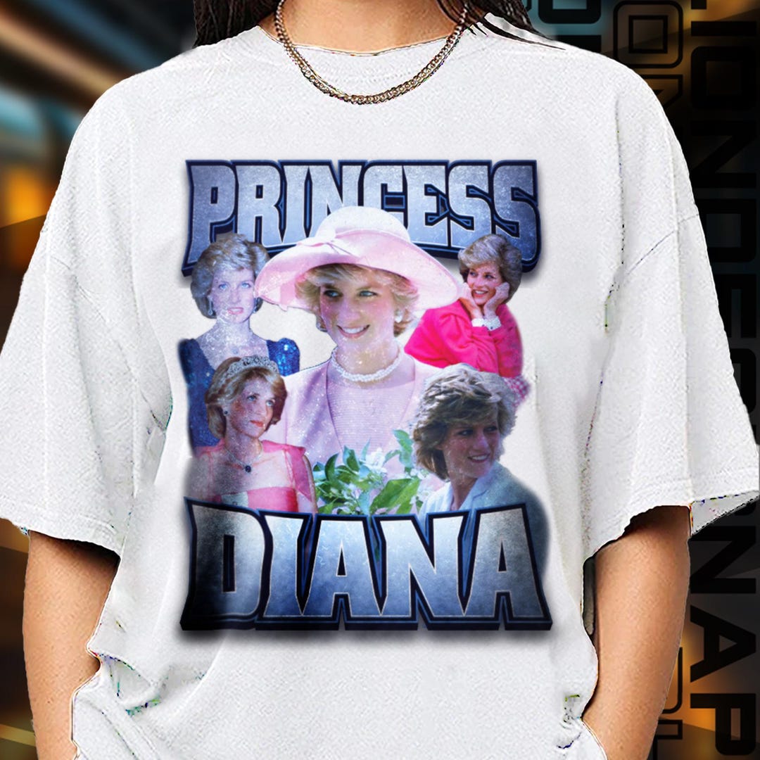 Limited Edition Princess Diana T-shirt, Exclusive Fan Merch for Women ...