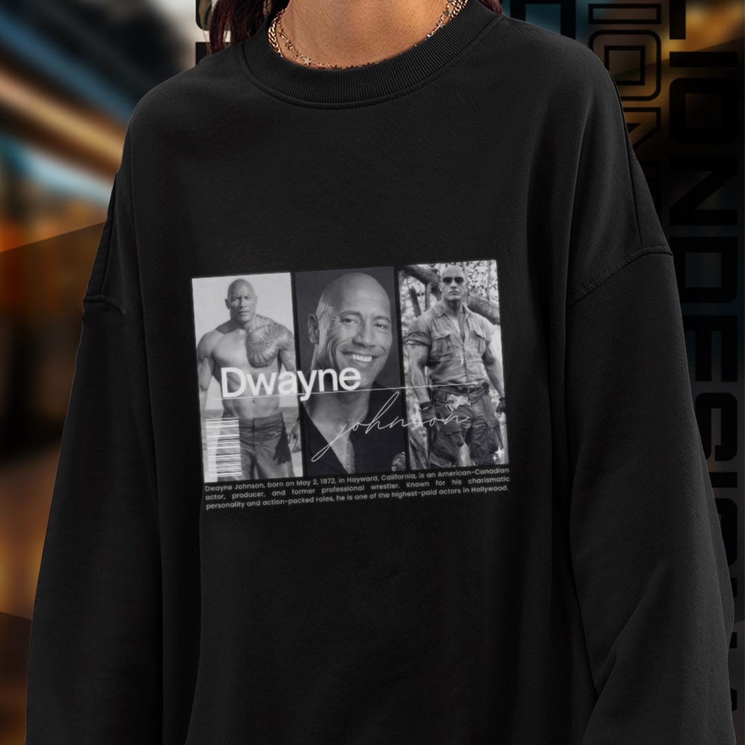 Limited Edition Dwayne Johnson Sweatshirt, Exclusive Fan Merch for ...