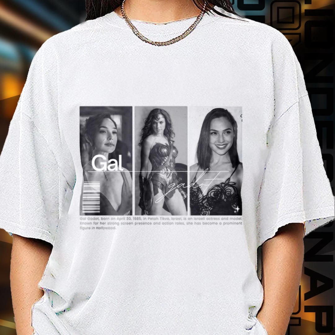 Limited Edition Gal Gadot T-shirt, Exclusive Fan Merch for Women and ...