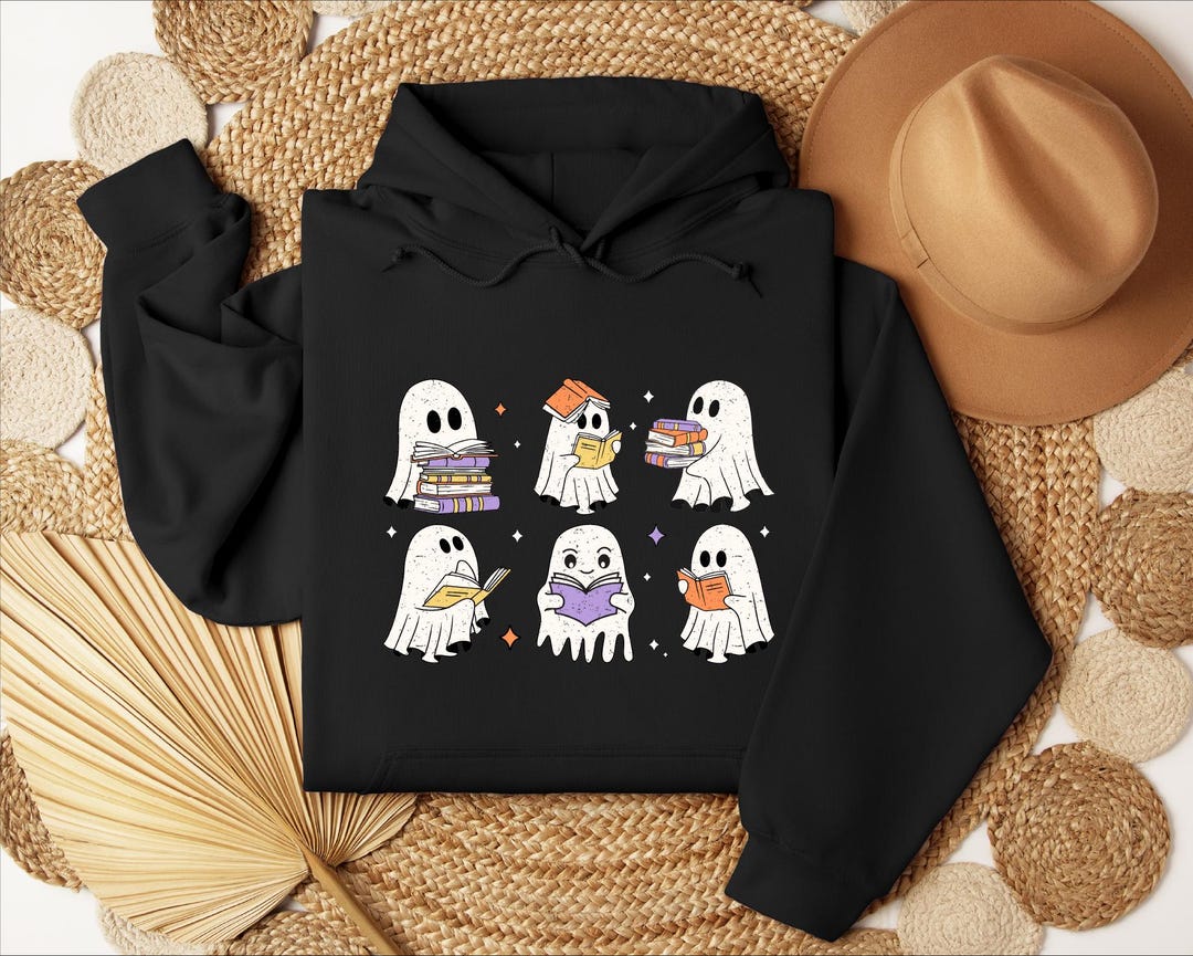 Halloween Ghost Hoodie, Halloween Sweatshirt, Spooky Season, Holiday ...