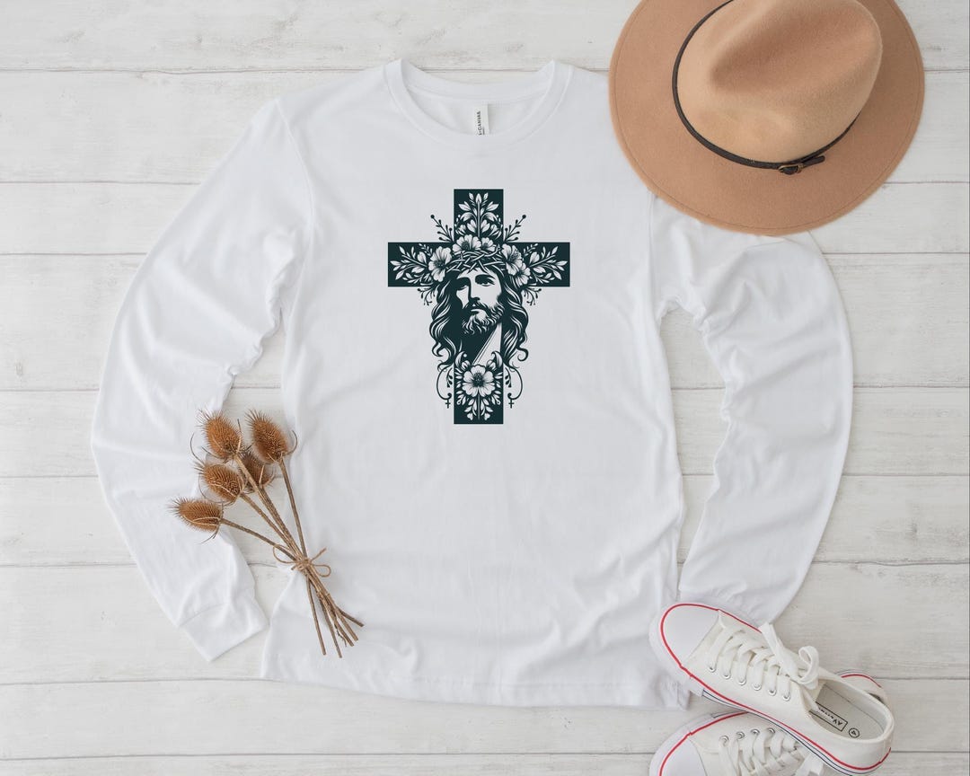 Jesus Long Sleeve, Christian Faith Long Sleeve, Religious Gift ...