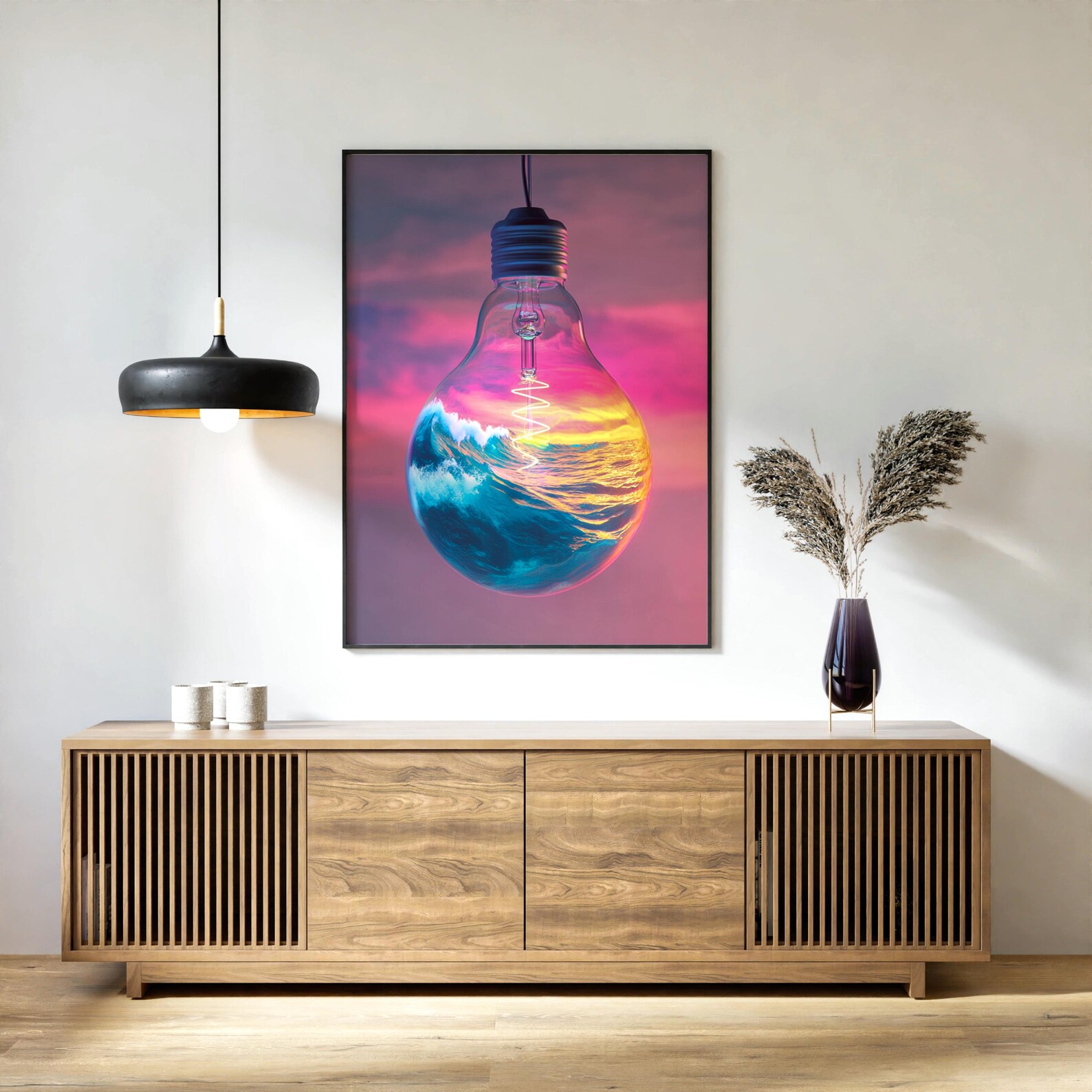 Luminescent Abyss - Surreal Printable Art, Pastel, Wall Decor ...