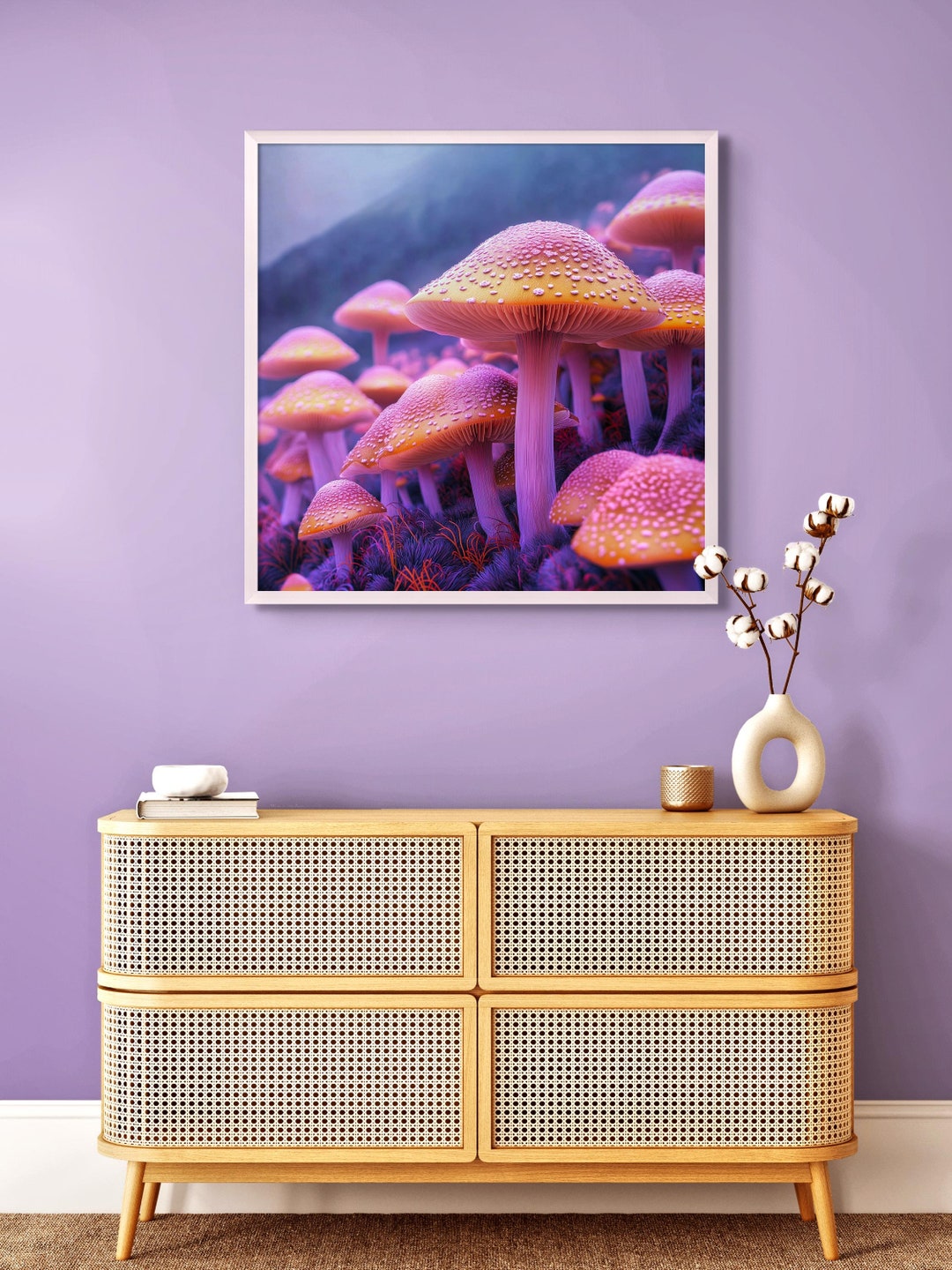 Sherbet Shrooms - Surreal Printable Art, Whimsical, Dreamlike ...