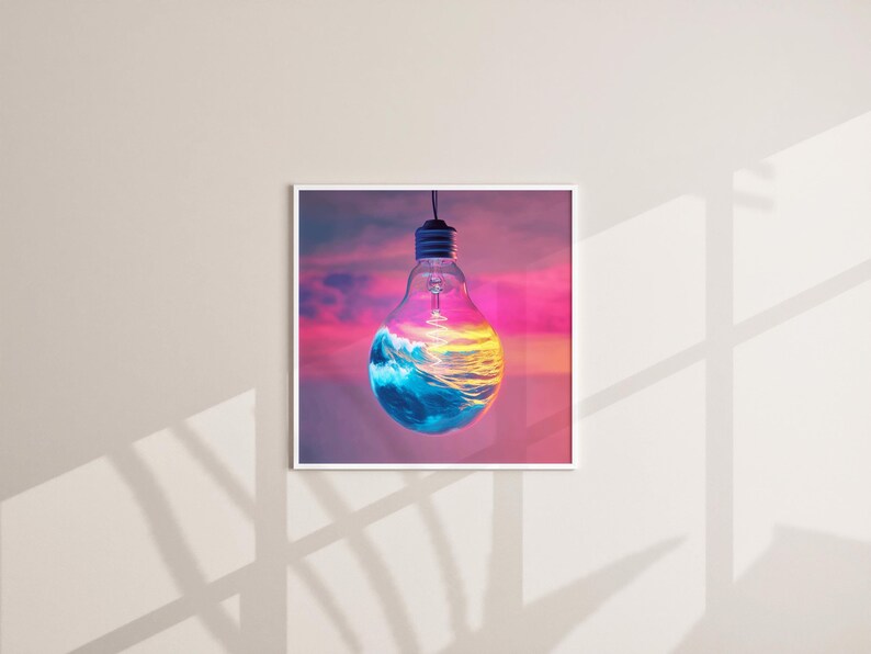 Luminescent Abyss - Surreal Printable Art, Pastel, Wall Decor ...