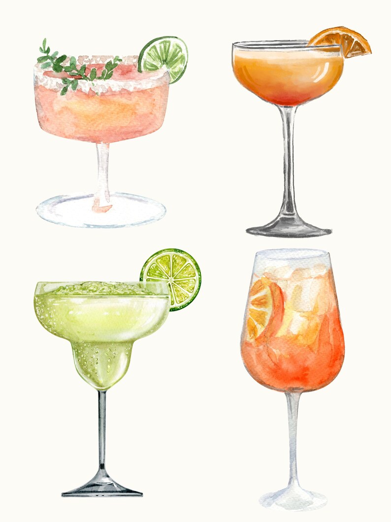 Cocktail Hour Digital Print - Etsy