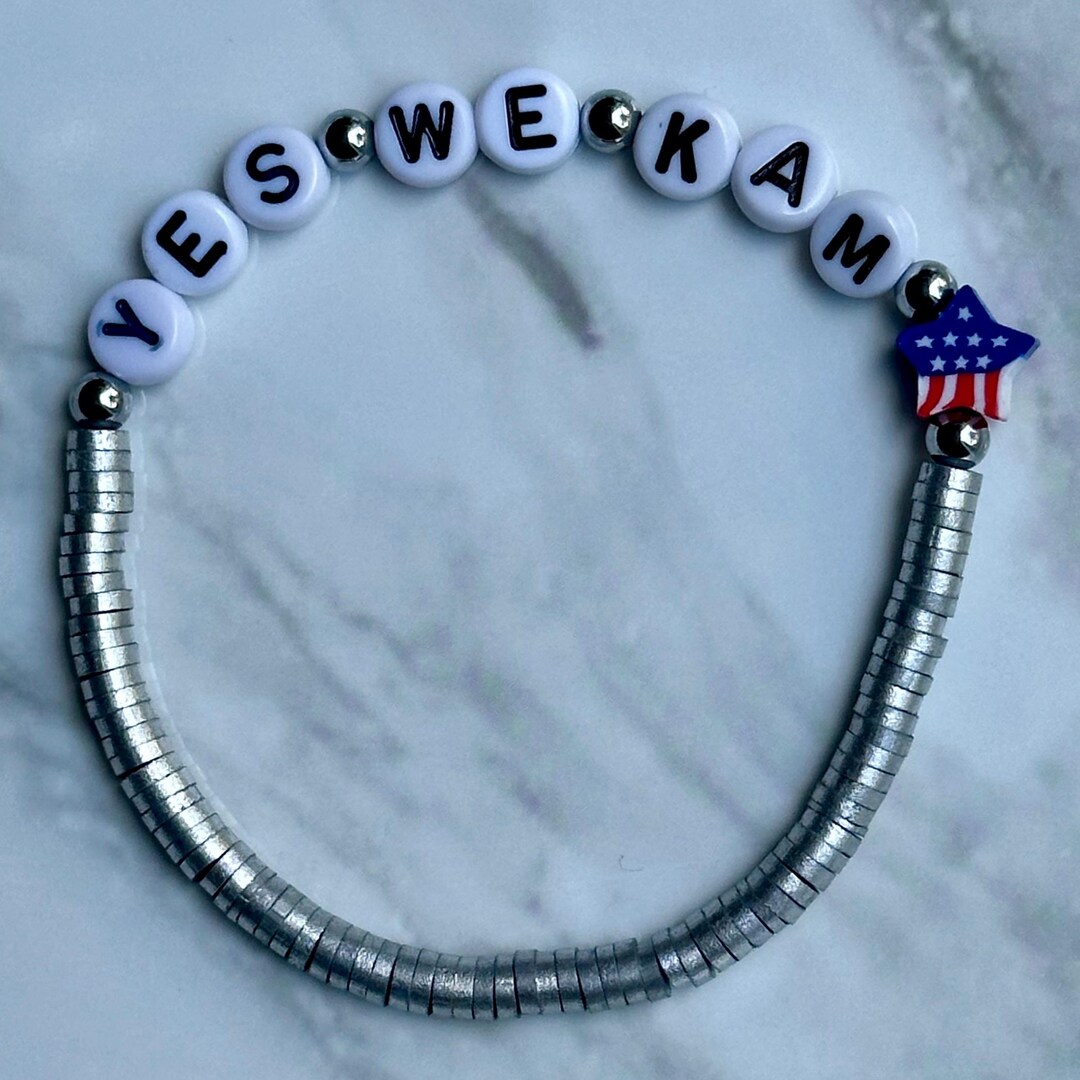 YES WE KAM Kamala Harris Stretch Bracelet Democrat Drip - Etsy