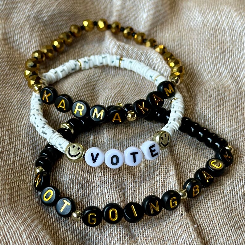 3 Pack Stack Kamala Harris Friendship Bracelets karma Kam vote not ...