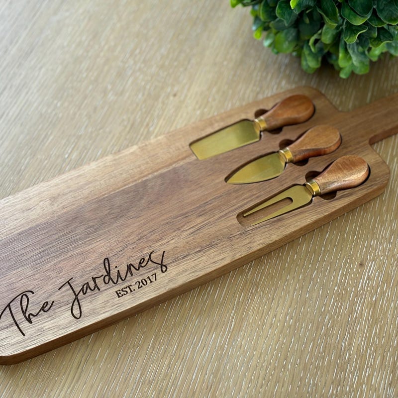 Personalized Cheese Board - Etsy
