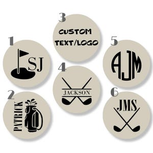 Engraved Leather Golf Bag Tag Gift, Personalized Golf Tee Holder ...