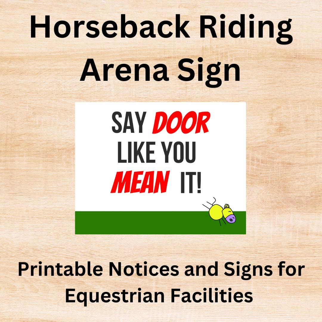 Horseback Riding Sign for Safety Sign for Horseback Riding Sign for ...