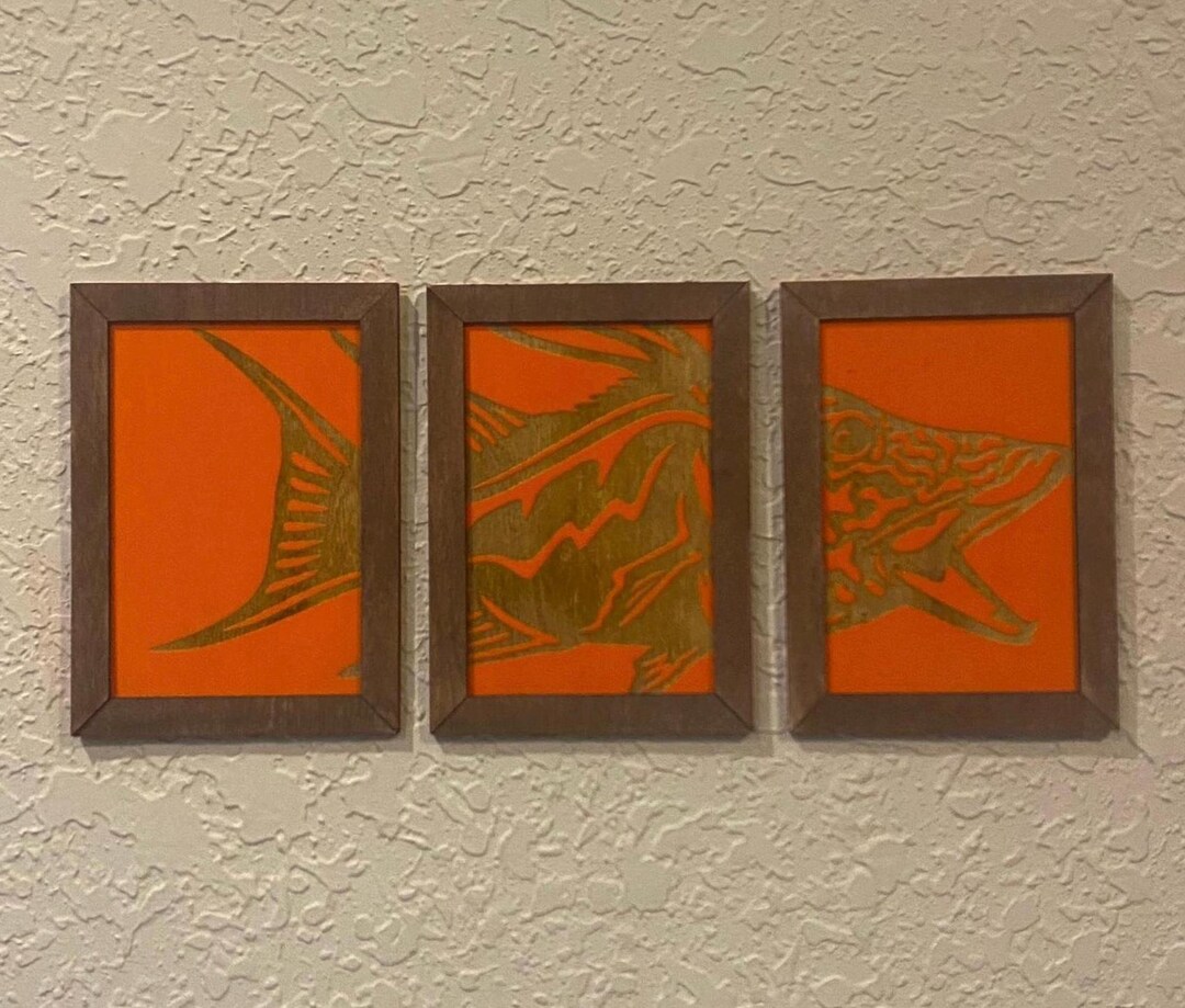Florida Decor - Hog Fish 3 Piece Set- Florida Collection - Etsy
