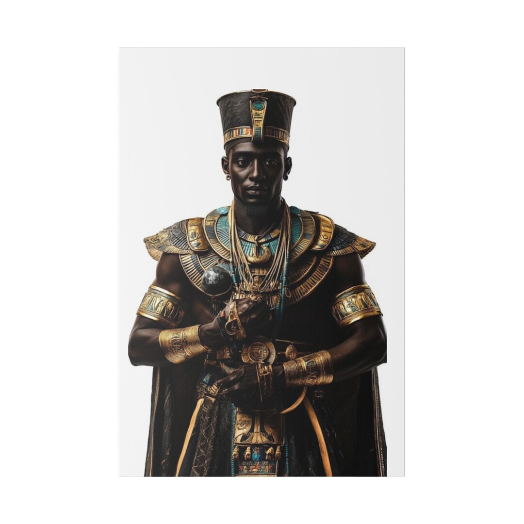 Regal African Art Matte Canvas, Handcrafted African Royalty Decor ...