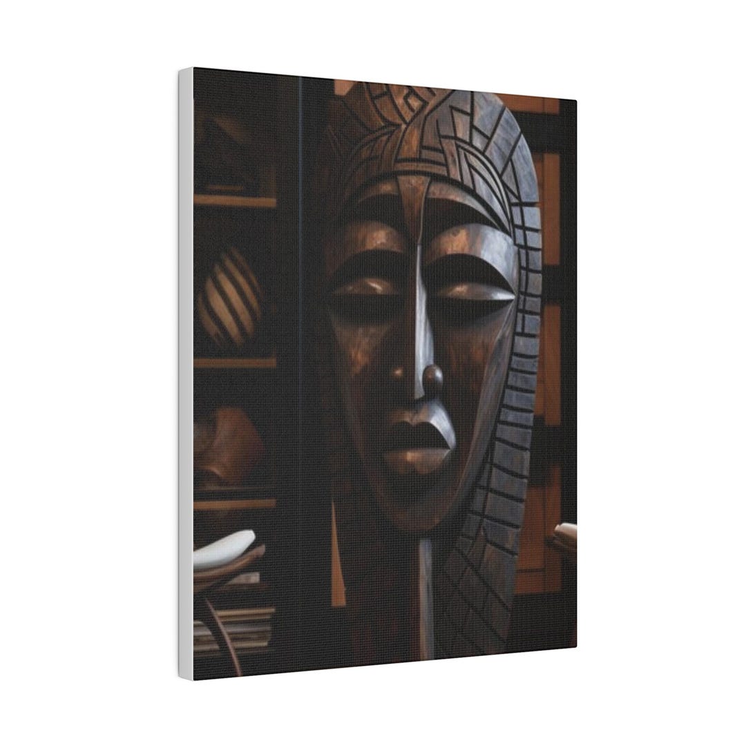 Tribal African Sculpture Matte Canvas: Ethnic Wall Art - Etsy