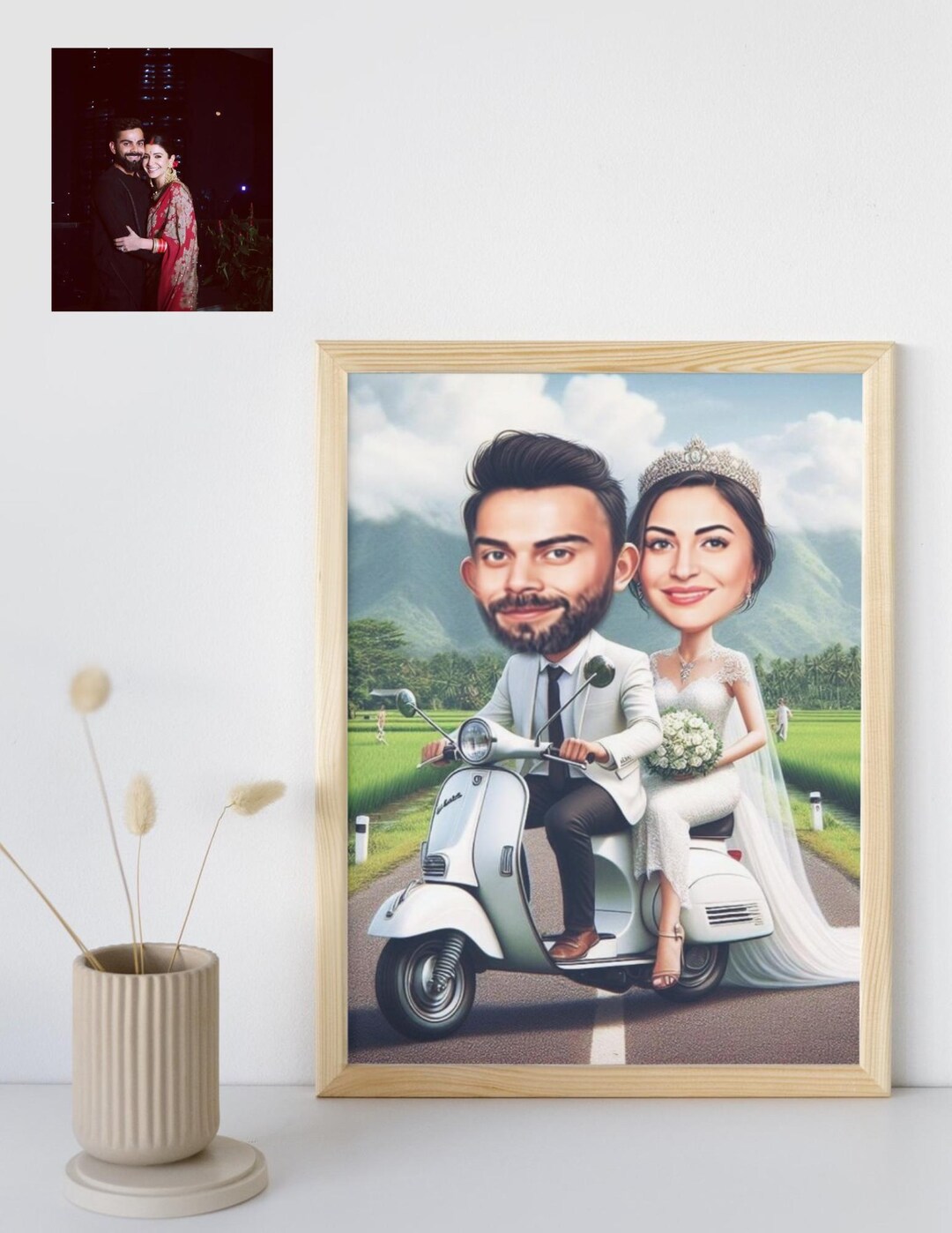 Customize Caricature Drawing, Caricature Couple, Caricature Bike Ride ...