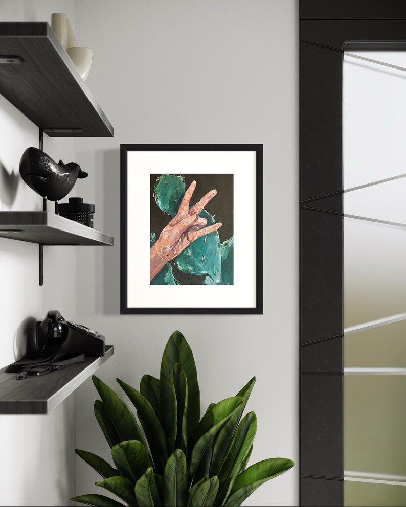 Fork 'em #4 - Male, Acrylic Art Print - Etsy