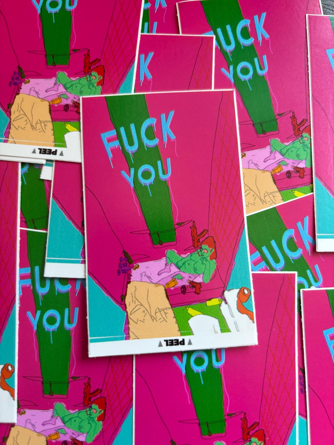 Edgy Female Form Vinyl Sticker / Pop Art / Waterproof Sticker / Gift ...