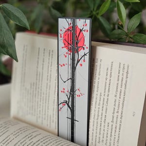 Japan Inspired Bookmark Set Japanese-inspired Red Sun Set of 3 ...