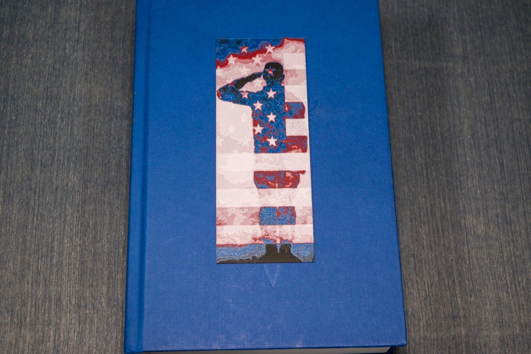 Veteran Salute Bookmark – 3D Printed Patriotic Gift | American Flag ...