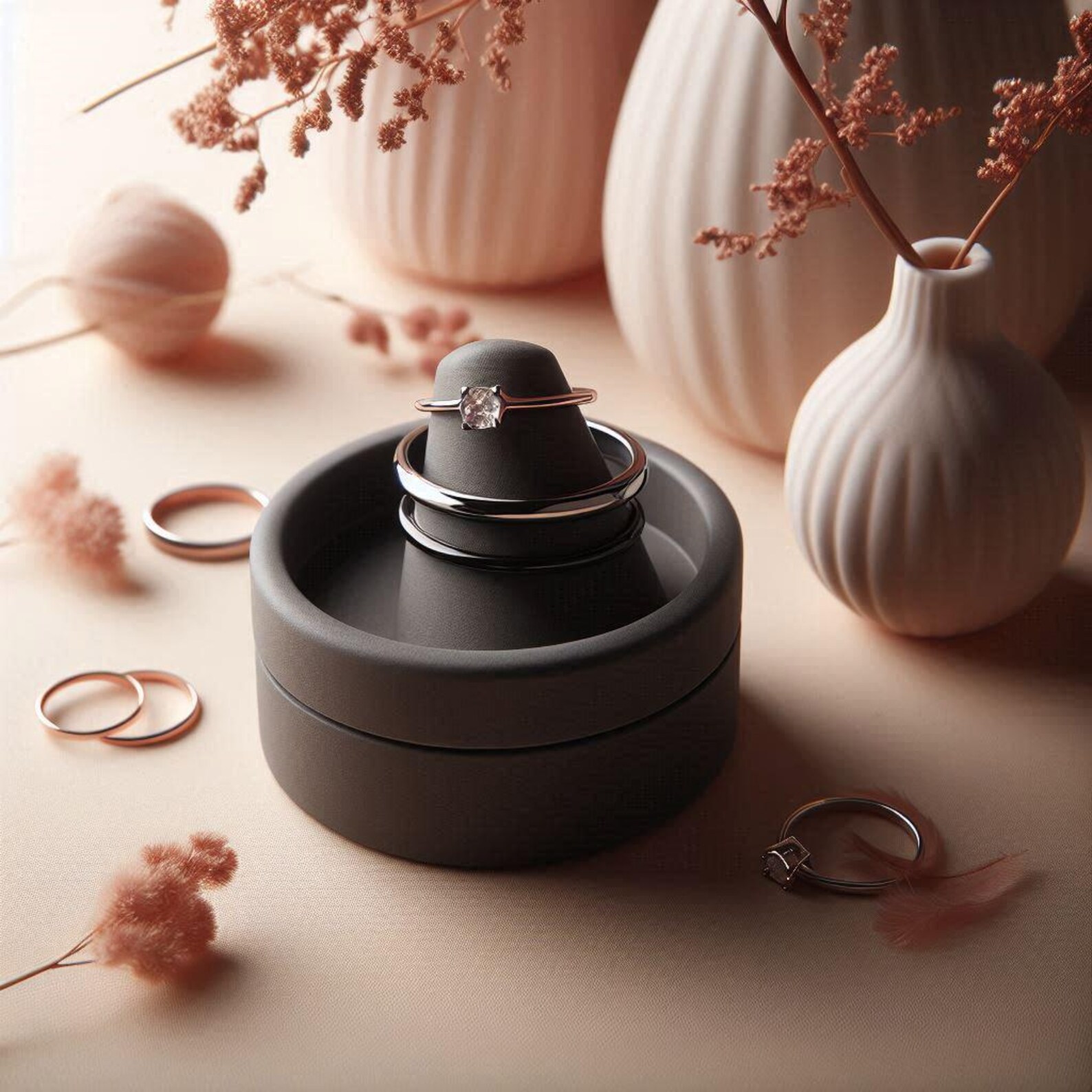 Minimalist 3D Printed Ring Holder – Elegant Jewelry Display Stand for ...