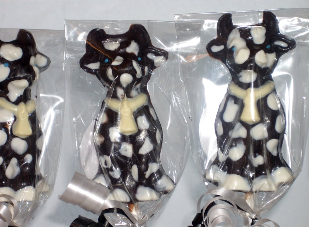 Chocolate Cow Lollipops - Etsy