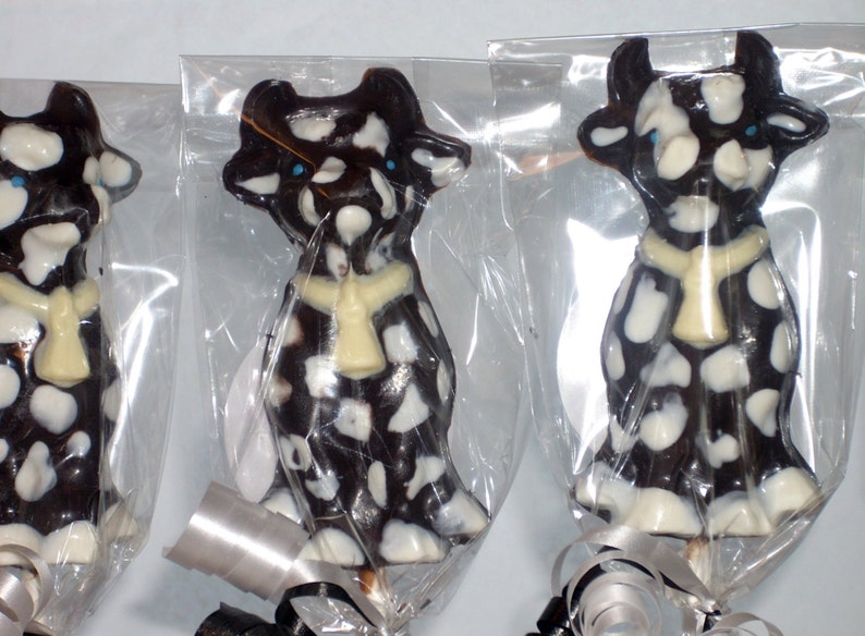 Chocolate Cow Lollipops - Etsy