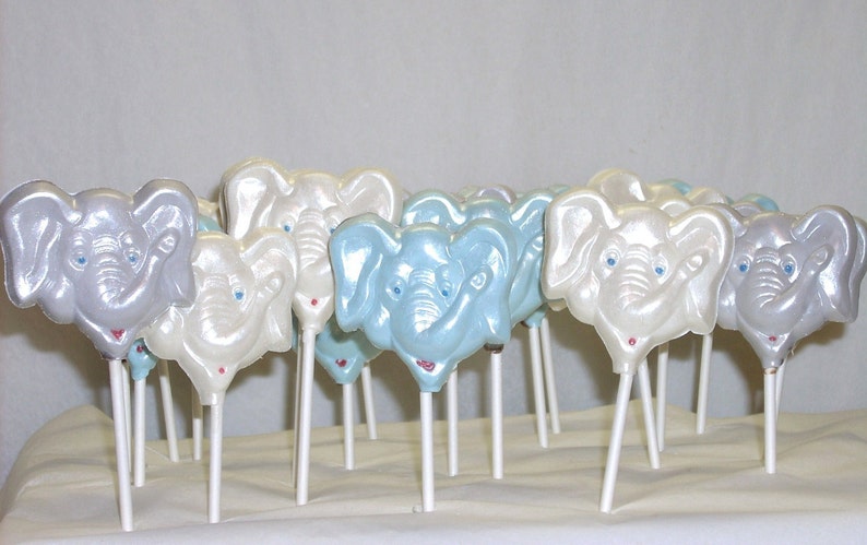 10 Chocolate Elephant Lollipops - Etsy