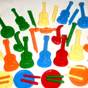 24 Chocolate Musical Instruments-cupcake Toppers - Etsy